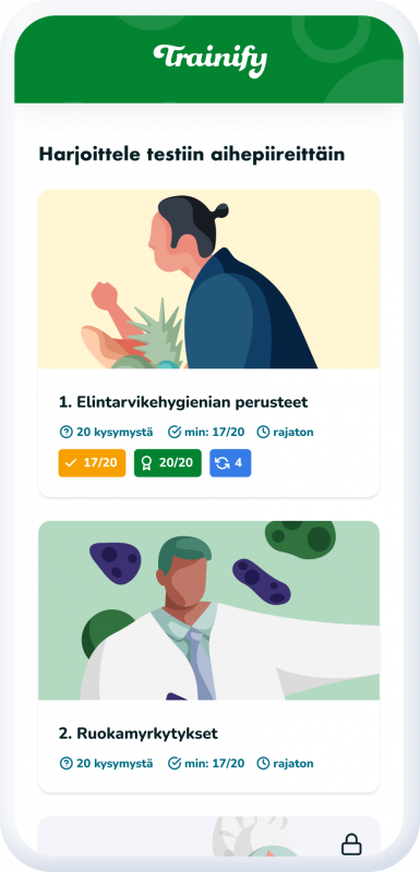 Hygieniapassitesti koululla