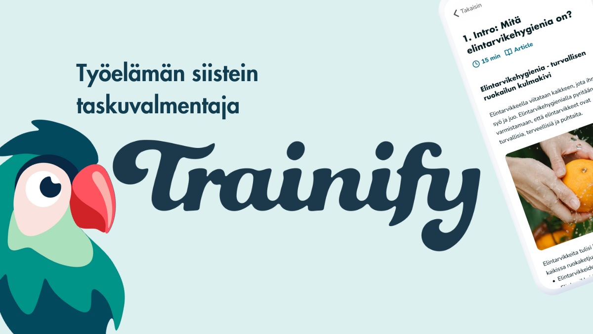 Onnistu hygieniapassitestissä Trainifyn avulla | Uusi sovellus nyt täällä!